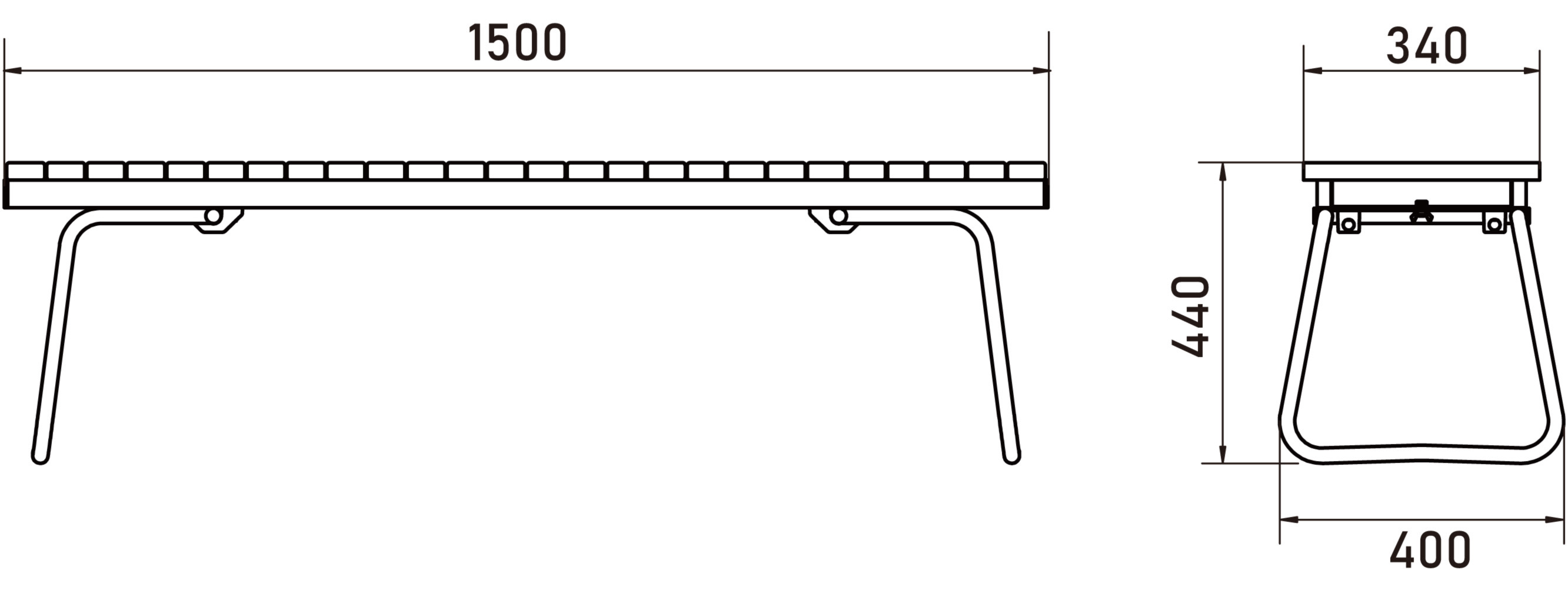 山崎産業株式会社｜ベンチYB-169L-PP